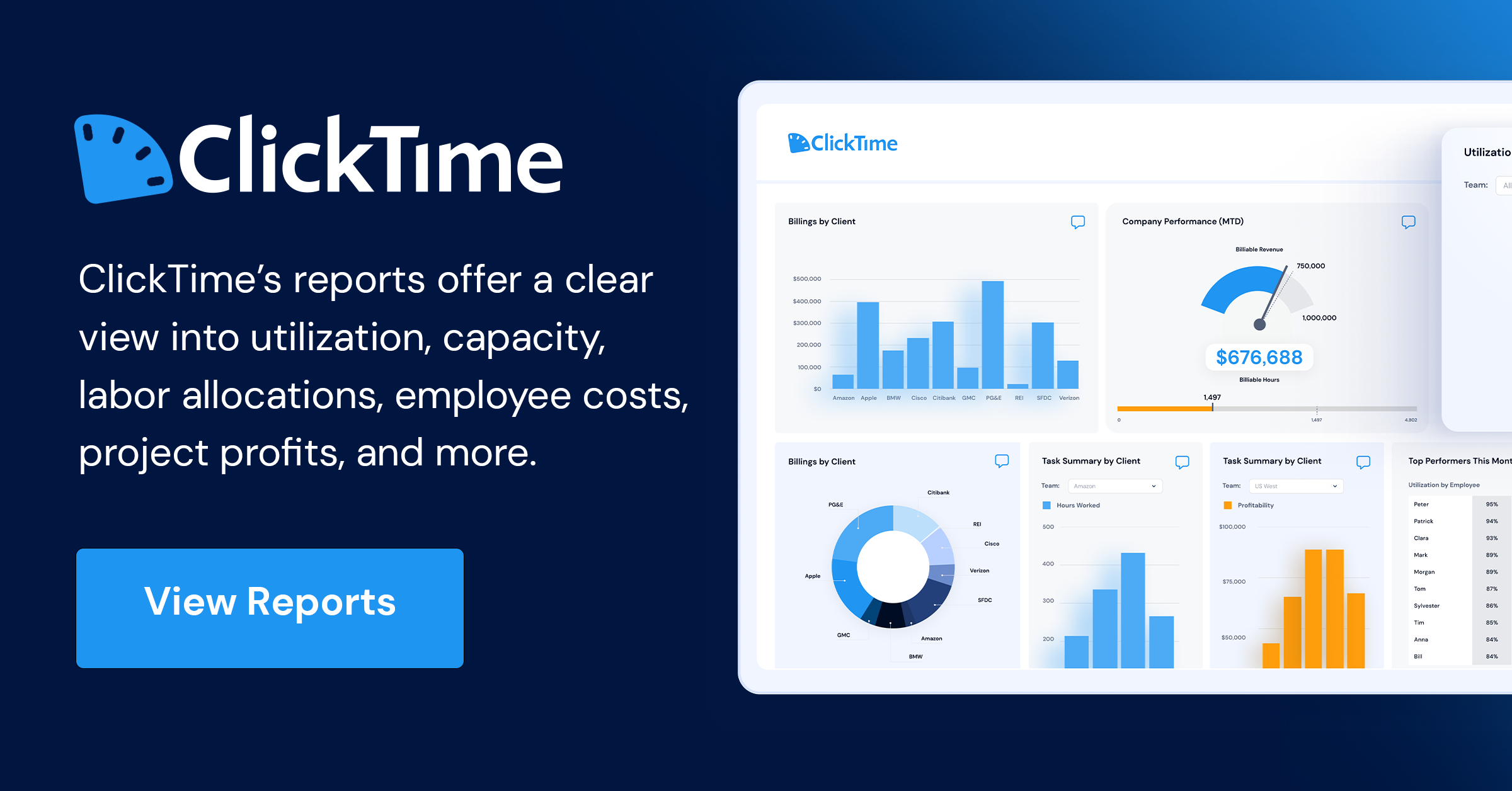 Time Report | Timesheet Reporting | ClickTime